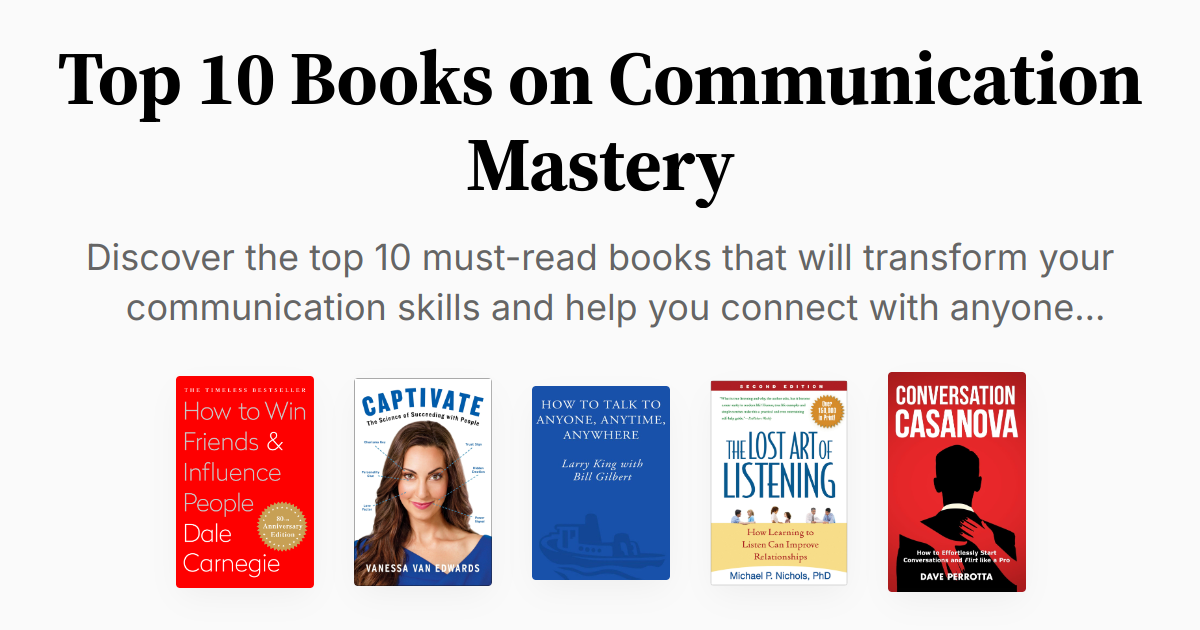 Top 10 Books on Communication Mastery | Summary & Audio
