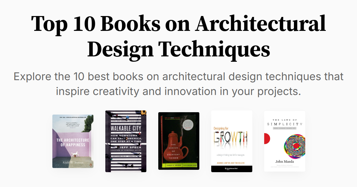 Top 10 Books on Architectural Design Techniques | Summary & Audio