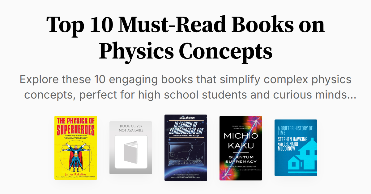 Top 10 Must-Read Books on Physics Concepts | Summary & Audio