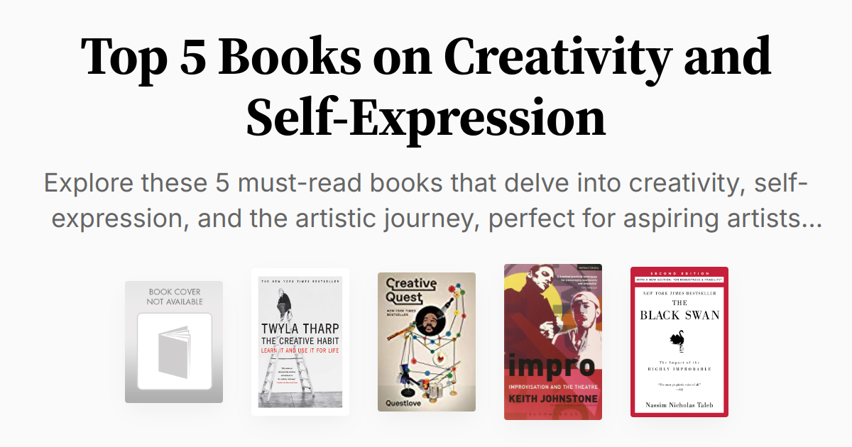 Top 5 Books on Creativity and Self-Expression | Summary & Audio