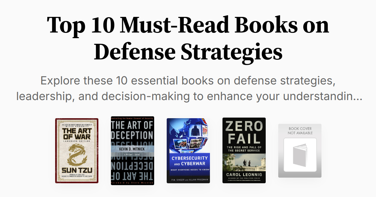 Top 10 Must-Read Books on Defense Strategies | Summary & Audio