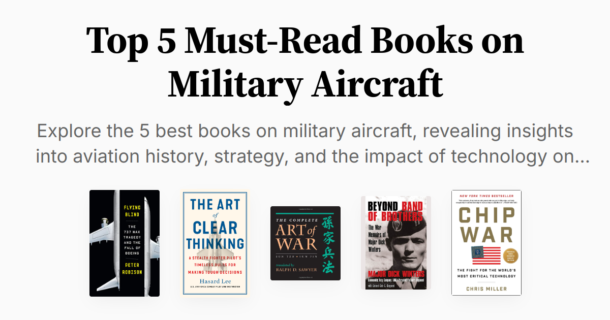 Top 5 Must-Read Books on Military Aircraft | Summary & Audio