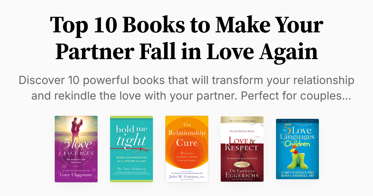 Top 10 Books to Make Your Partner Fall in Love Again | Summary & Audio