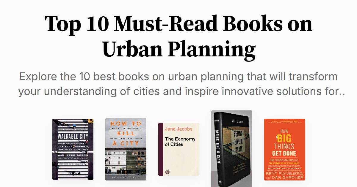 Top 10 Must-Read Books on Urban Planning | Summary & Audio