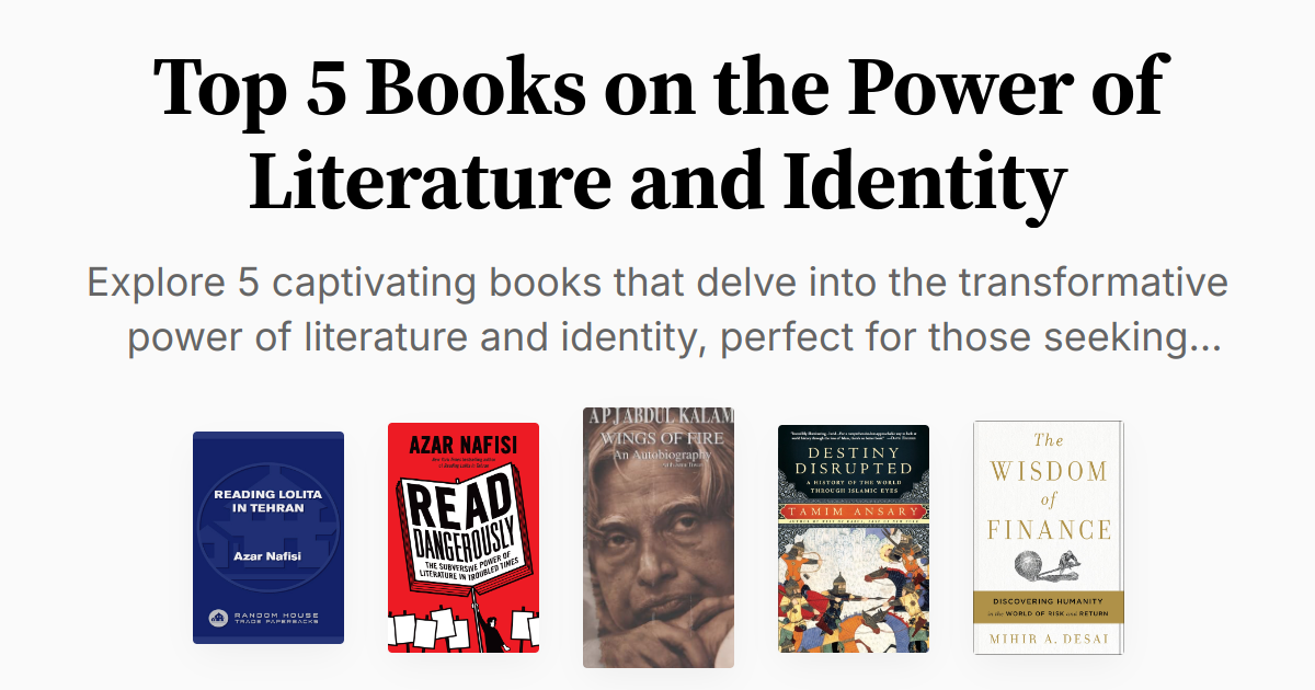 Top 5 Books on the Power of Literature and Identity | Summary & Audio