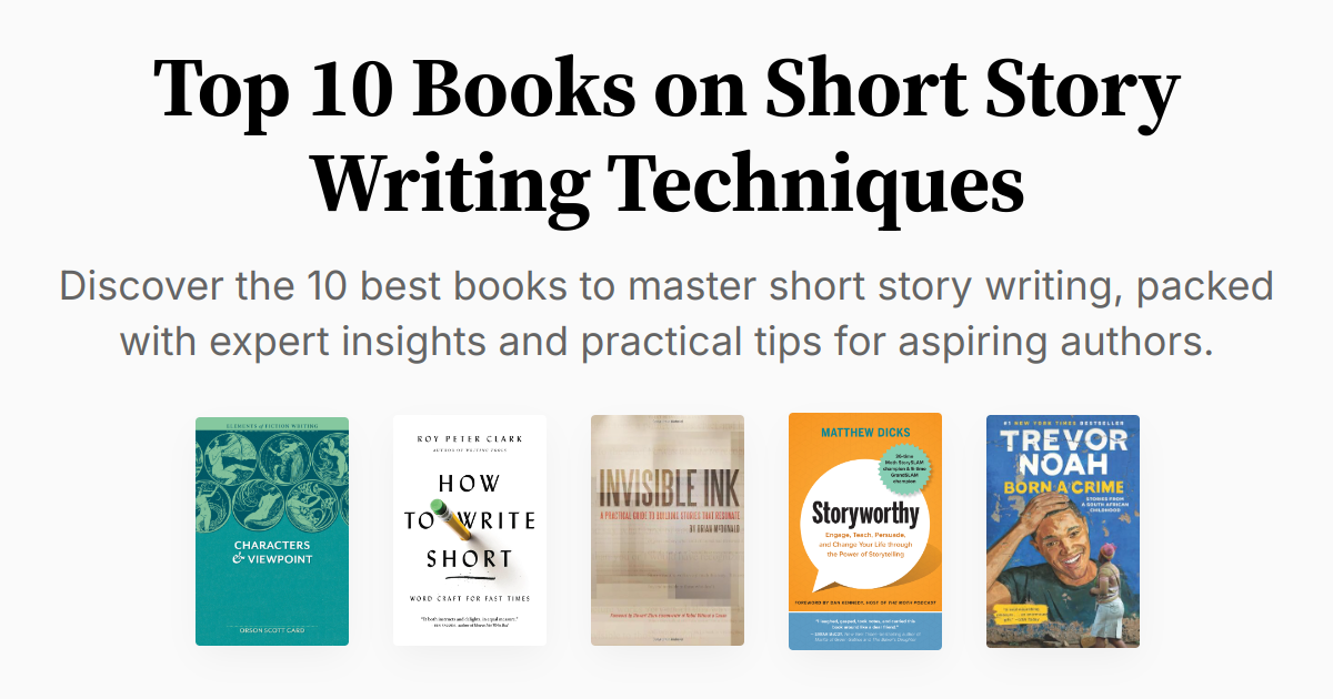 Top 10 Books on Short Story Writing Techniques | Summary & Audio