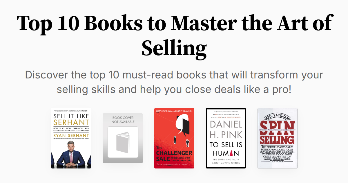 Top 10 Books to Master the Art of Selling | Summary & Audio