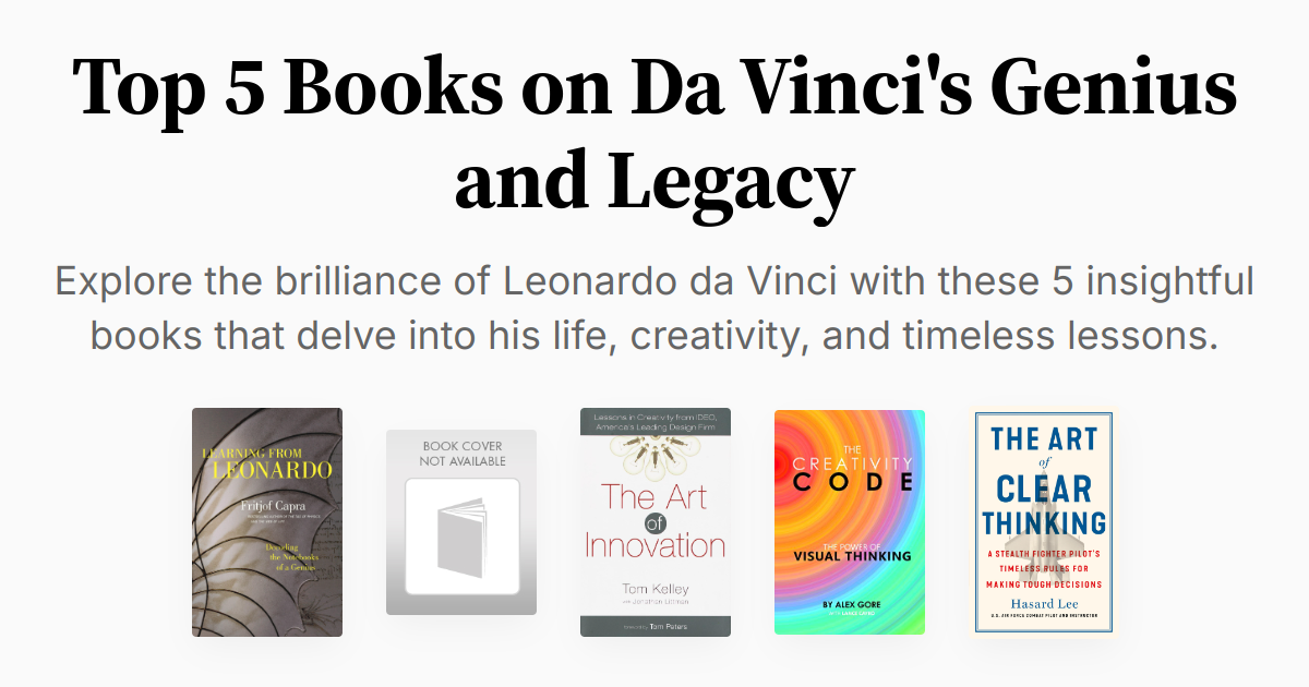 Top 5 Books on Da Vinci's Genius and Legacy | Summary & Audio