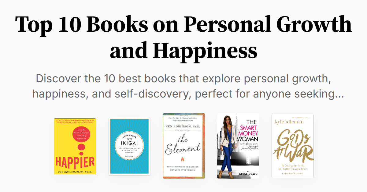 Top 10 Books on Personal Growth and Happiness | Summary & Audio