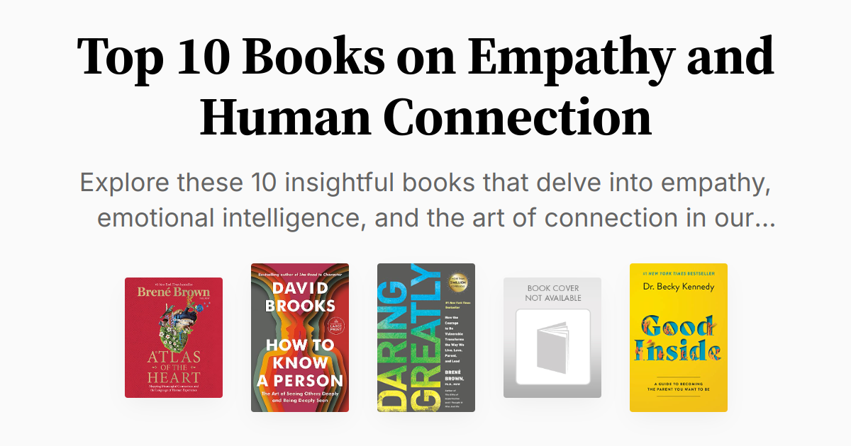 Top 10 Books on Empathy and Human Connection | Summary & Audio