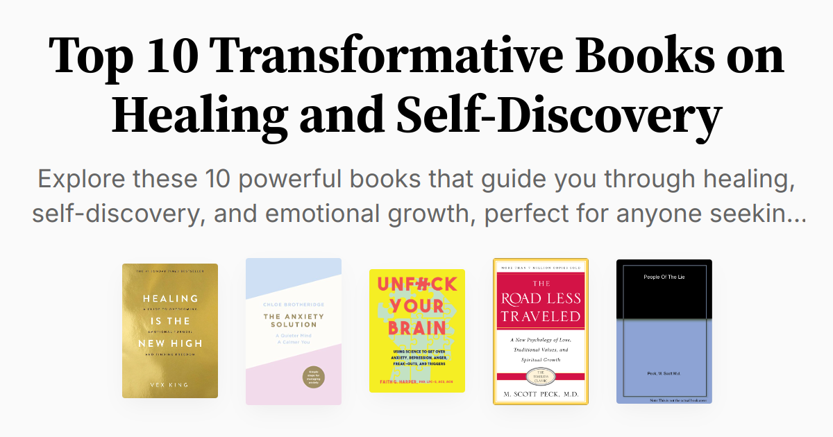 Top 10 Transformative Books on Healing and Self-Discovery | Summaries ...
