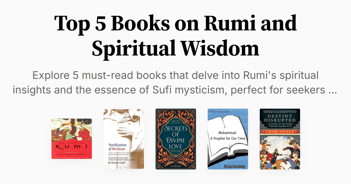 Top 5 Books on Rumi and Spiritual Wisdom | Summary & Audio