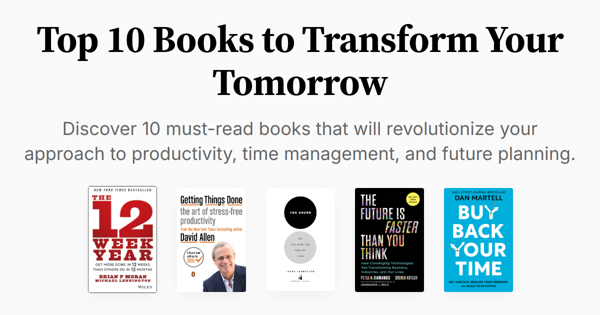 Top 10 Books to Transform Your Tomorrow | Summary & Audio