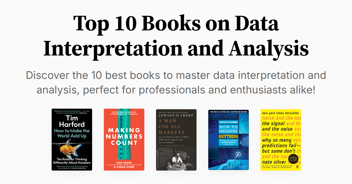 Top 10 Books on Data Interpretation and Analysis | Summary & Audio