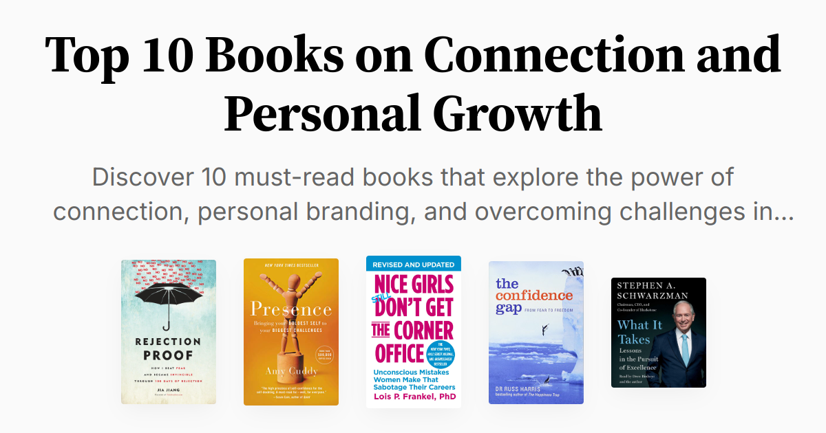 Top 10 Books on Connection and Personal Growth | Summary & Audio