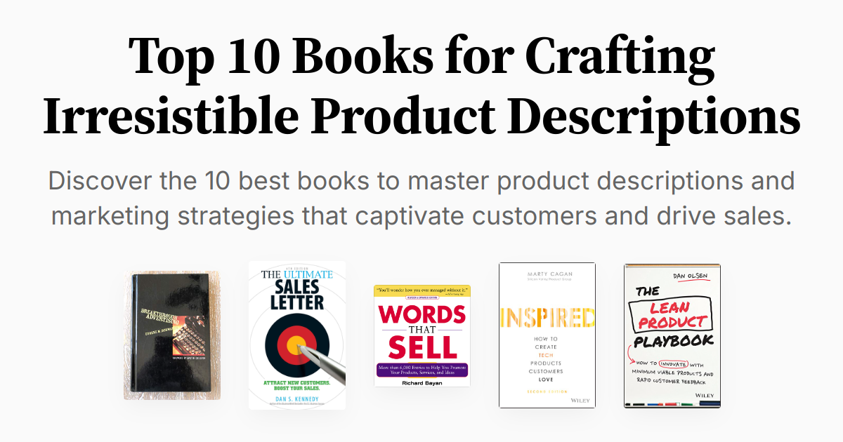 Top 10 Books for Crafting Irresistible Product Descriptions | Summary ...