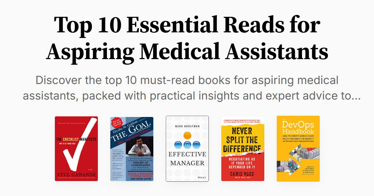 Top 10 Essential Reads for Aspiring Medical Assistants | Summaries & Audio