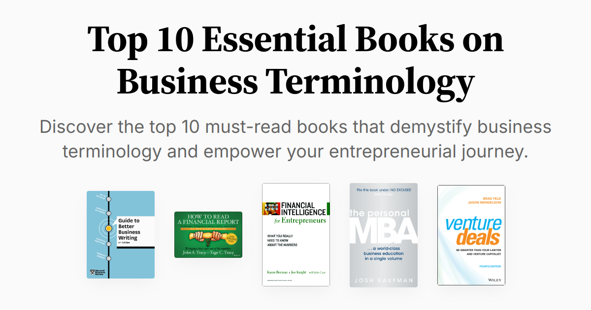 Top 10 Essential Books on Business Terminology | Summary & Audio