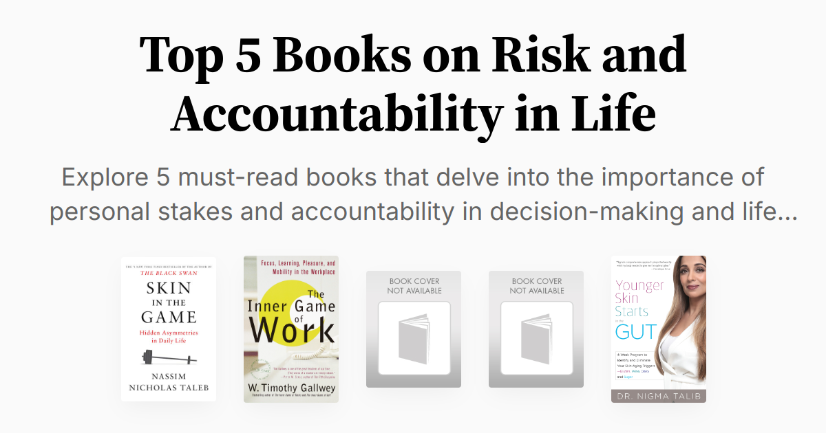Top 5 Books on Risk and Accountability in Life | Summary & Audio