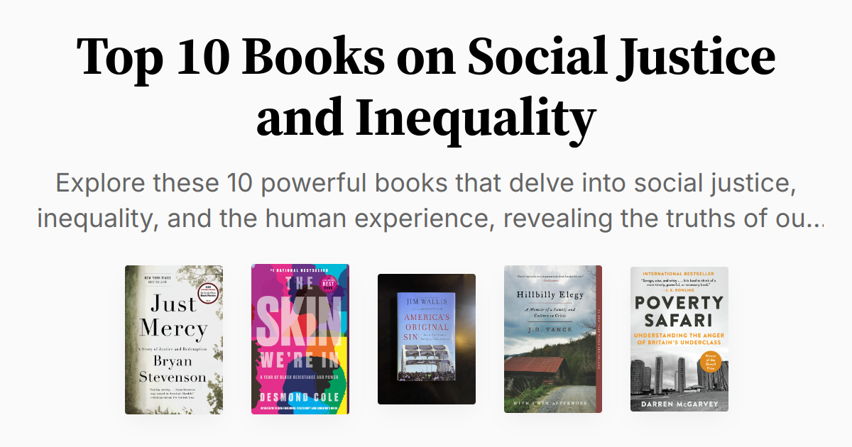 Top 10 Books on Social Justice and Inequality | Summary & Audio