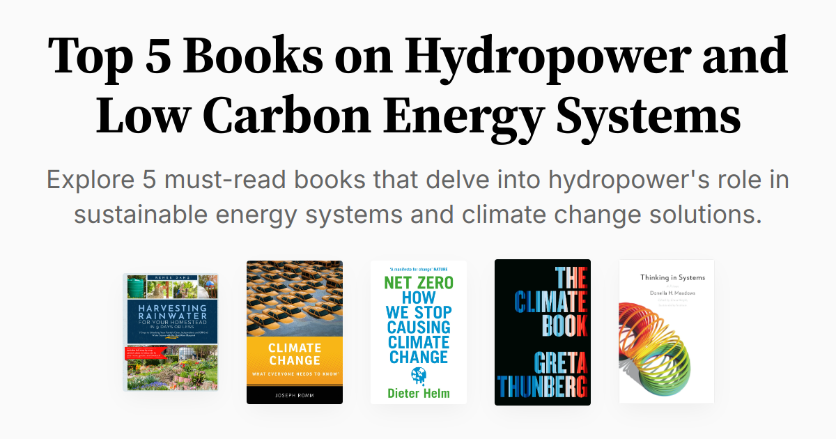 Top 5 Books on Hydropower and Low Carbon Energy Systems | Summary & Audio