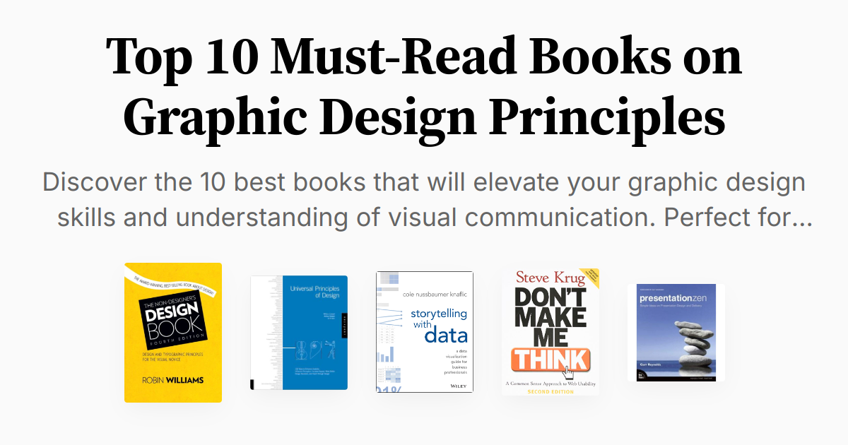 Top 10 Must-Read Books on Graphic Design Principles | Summary & Audio
