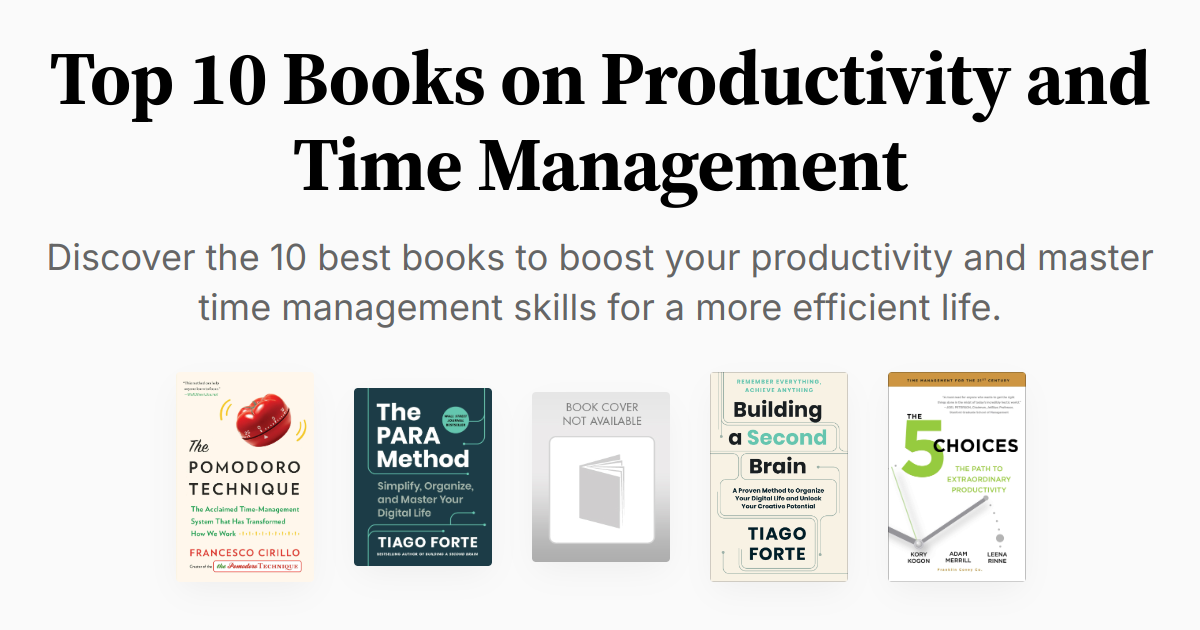 Top 10 Books on Productivity and Time Management | Summary & Audio