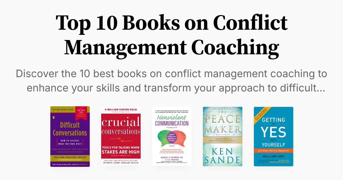 Top 10 Books on Conflict Management Coaching | Summary & Audio