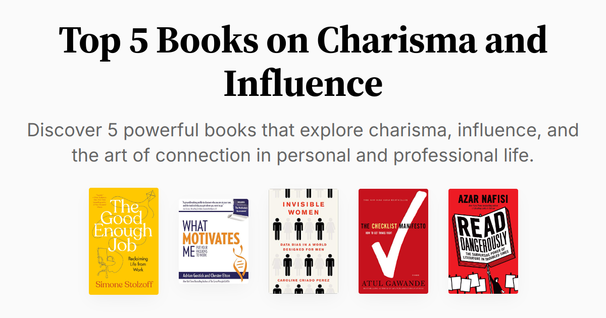 Top 5 Books on Charisma and Influence | Summary & Audio