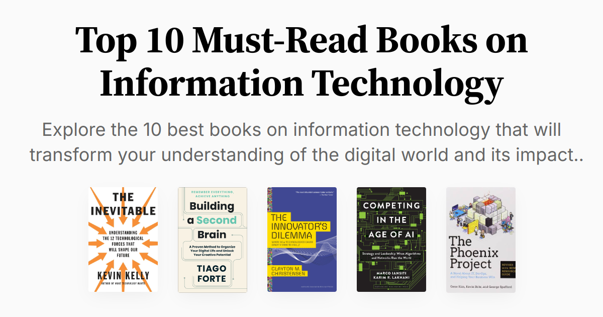 Top 10 Must-Read Books on Information Technology | Summary & Audio
