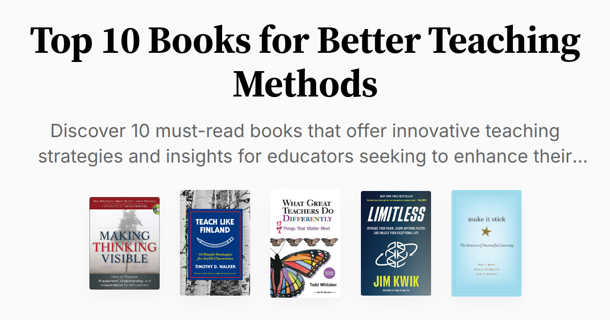 Top 10 Books for Better Teaching Methods | Summary & Audio