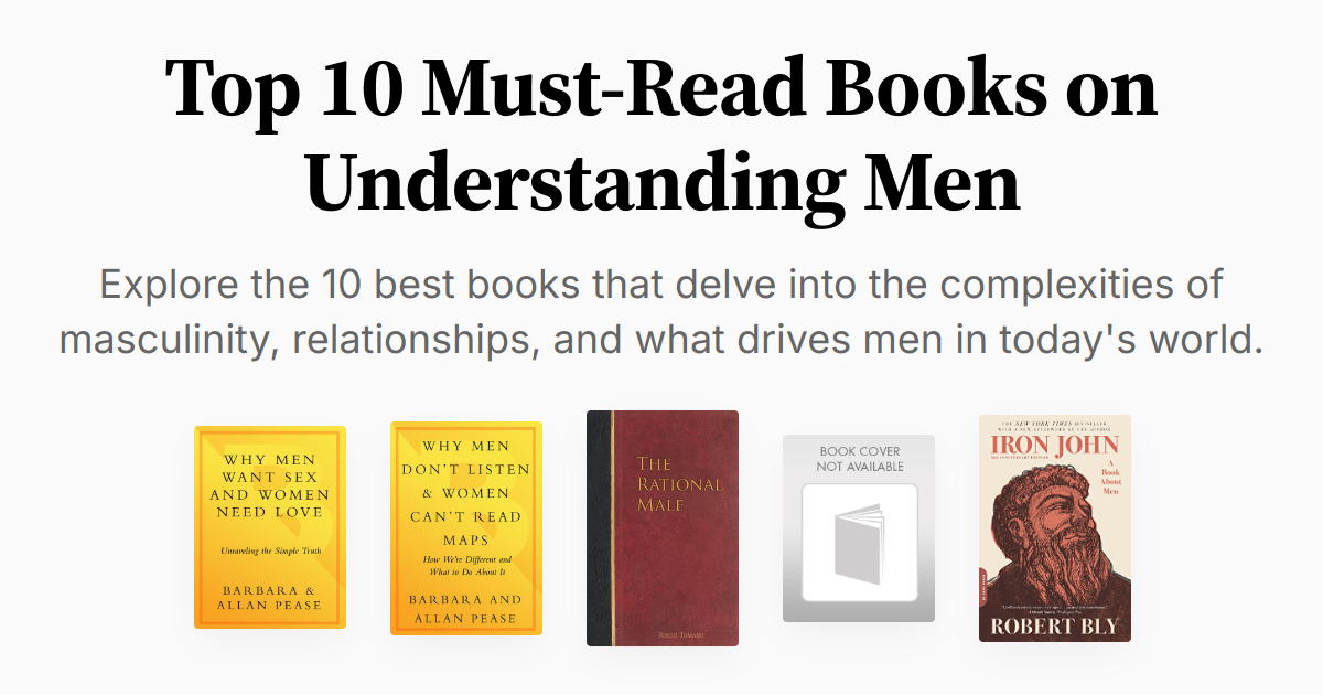 Top 10 Must-Read Books on Understanding Men | Summary & Audio