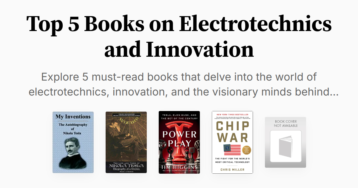Top 5 Books on Electrotechnics and Innovation | Summary & Audio