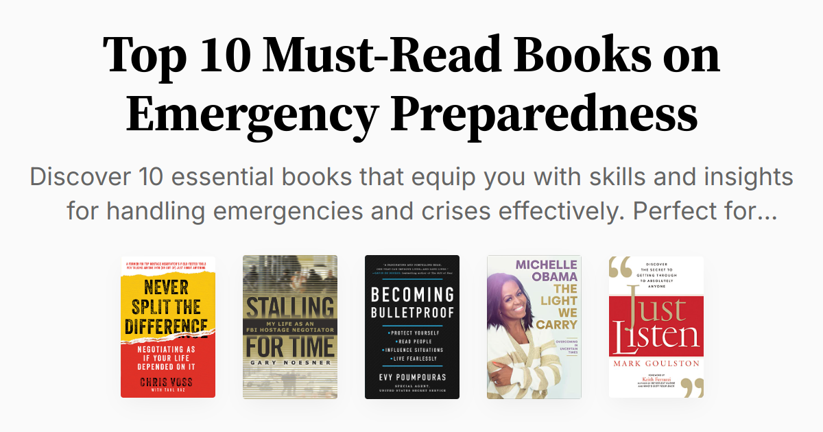 Top 10 Must-Read Books on Emergency Preparedness | Summary & Audio