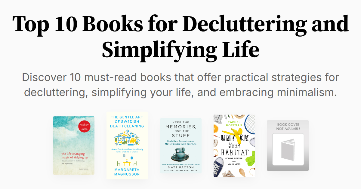 Top 10 Books for Decluttering and Simplifying Life | Summary & Audio