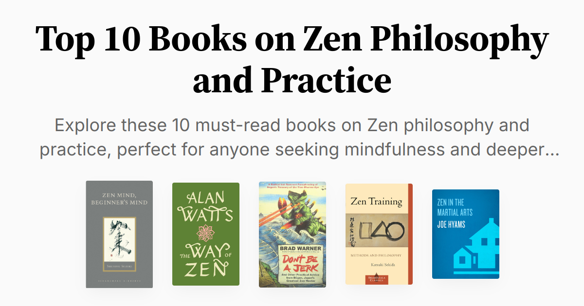 Top 10 Books on Zen Philosophy and Practice | Summary & Audio