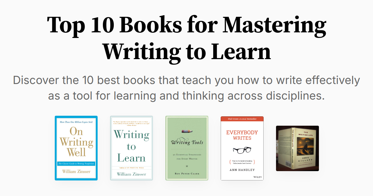Top 10 Books for Mastering Writing to Learn | Summary & Audio