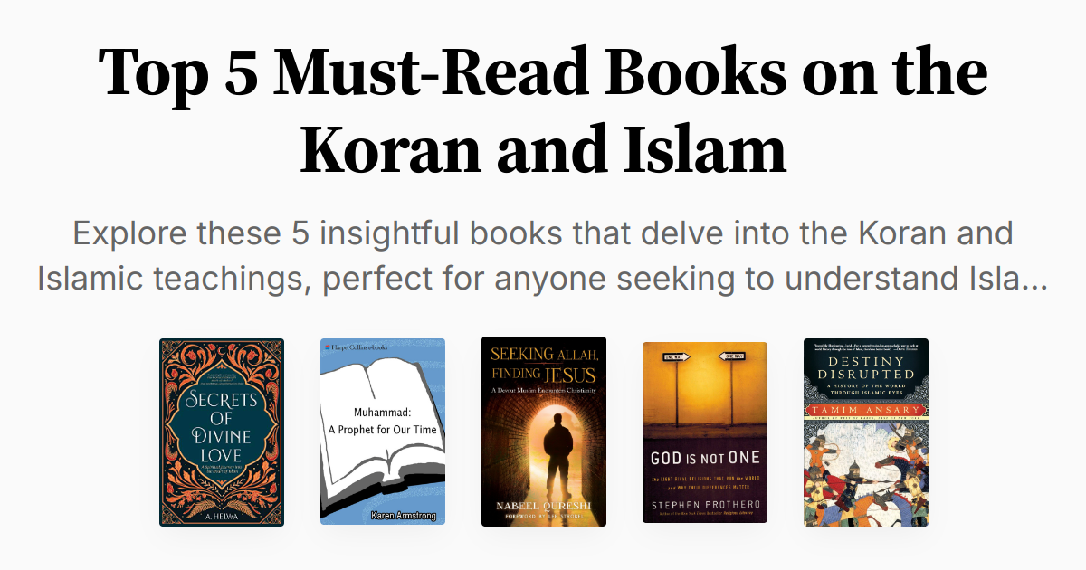 Top 5 Must-Read Books on the Koran and Islam | Summary & Audio