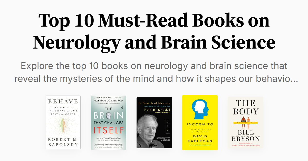 Top 10 Must-Read Books on Neurology and Brain Science | Summary & Audio