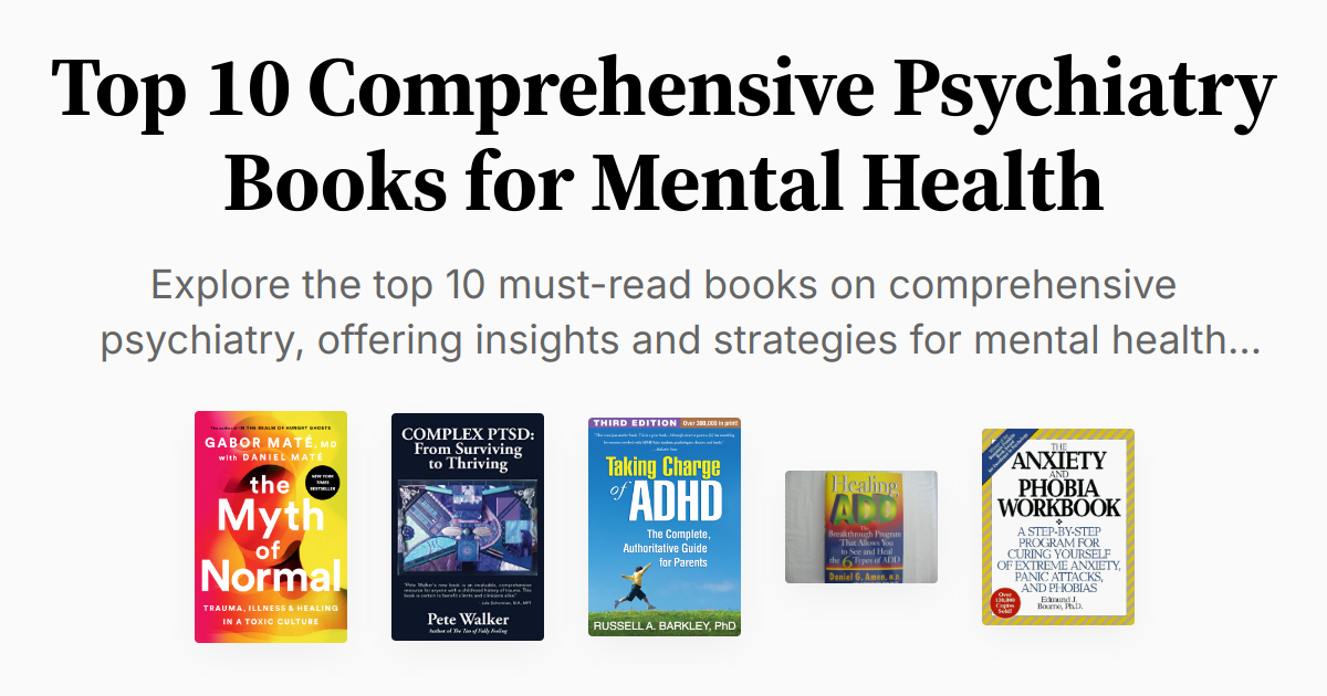 Top 10 Comprehensive Psychiatry Books for Mental Health | Summary & Audio