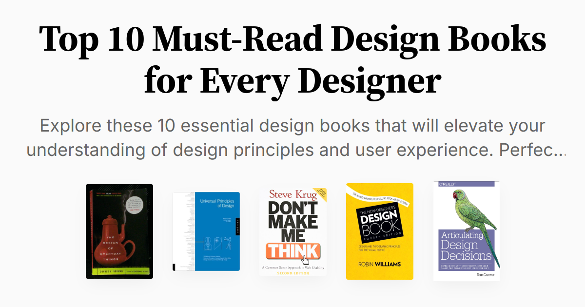 Top 10 Must-Read Design Books for Every Designer | Summary & Audio