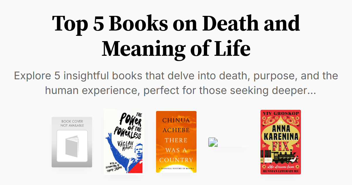 Top 5 Books on Death and Meaning of Life | Summary & Audio