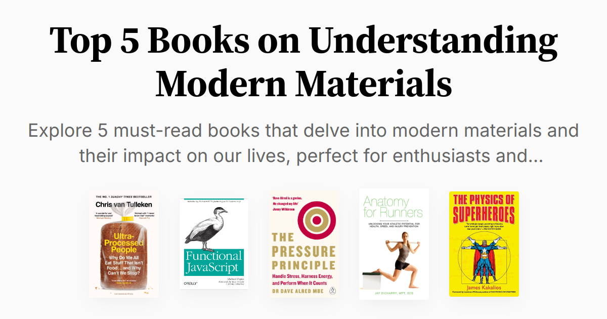 Top 5 Books on Understanding Modern Materials | Summary & Audio