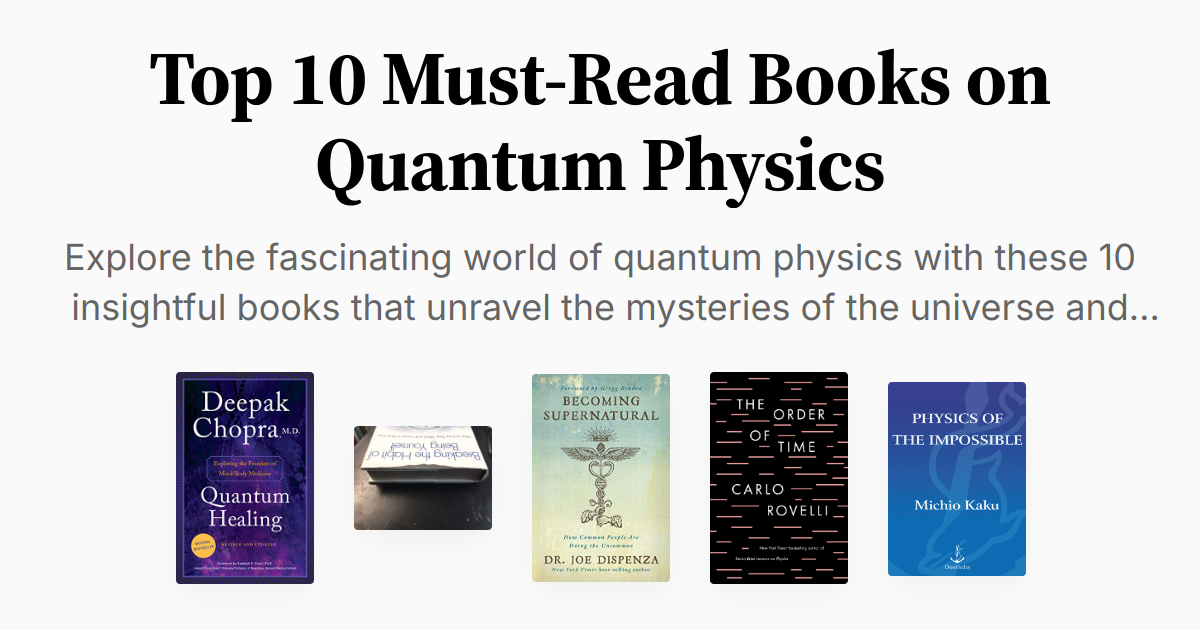 Top 10 Must-Read Books on Quantum Physics | Summary & Audio