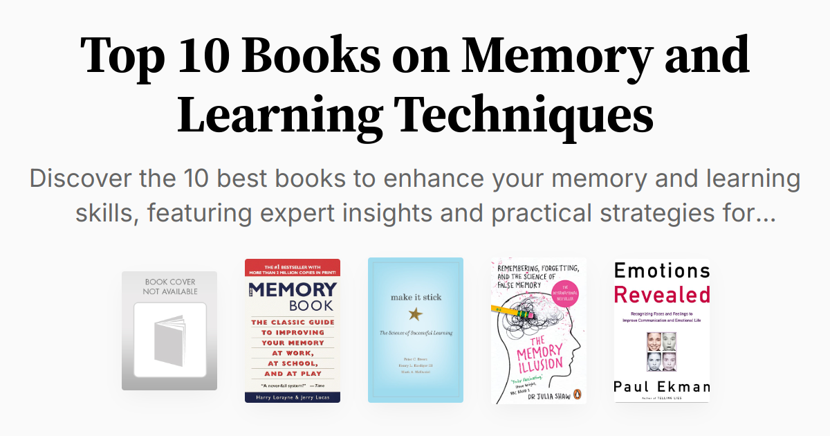 Top 10 Books on Memory and Learning Techniques | Summary & Audio
