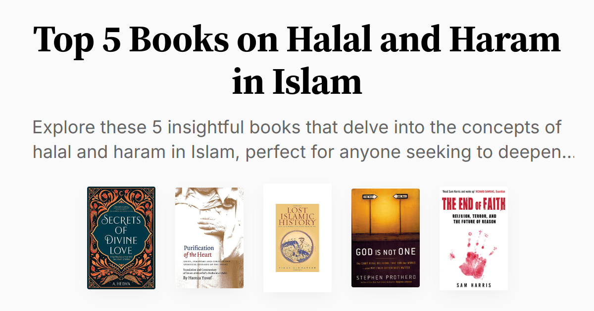 Top 5 Books on Halal and Haram in Islam | Summary & Audio