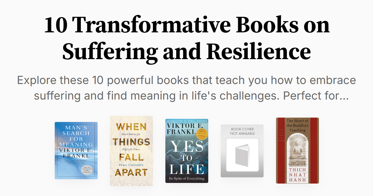 10 Transformative Books on Suffering and Resilience | Summary & Audio